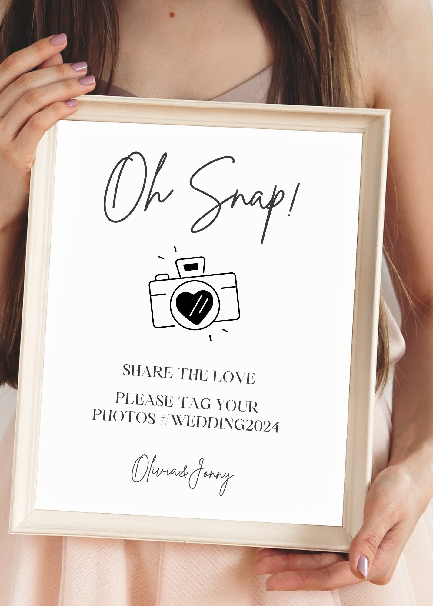Oh Snap Wedding Sign | Digital Wedding Sign | Simple Wedding Decor ...