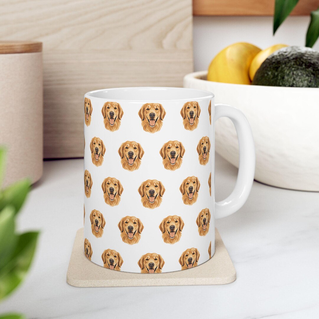Golden Retriever Faces Mug - A Joyful Celebration of Golden Retrievers - Etsy