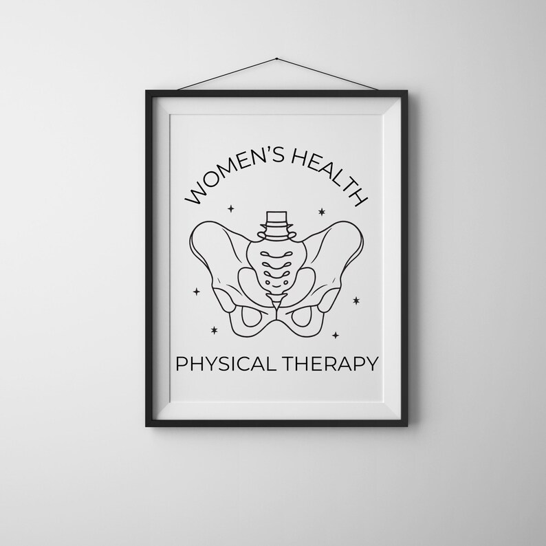 Pelvic Floor Anatomy Clipart | Women's Health PT PNG (digital Download ...