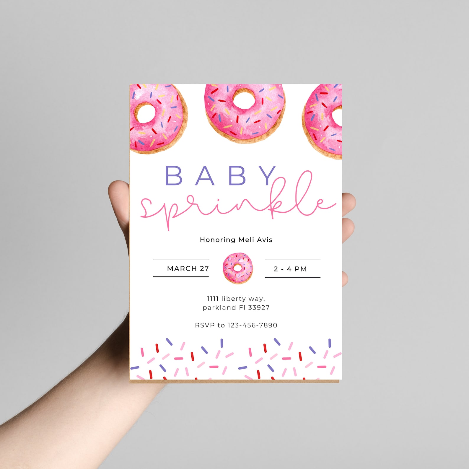 Editable Baby Sprinkle Shower Invitation Baby Shower Invite, Digital ...