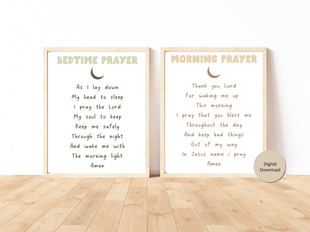 The Lord's Prayer, Scripture Wall Art for Kids, Serenity Prayer Wall ...
