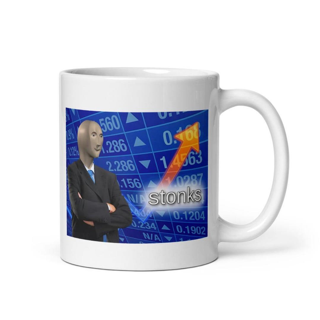 Stonks Meme Mug Secret Santa Christmas Gift Idea Dank Memes - Etsy