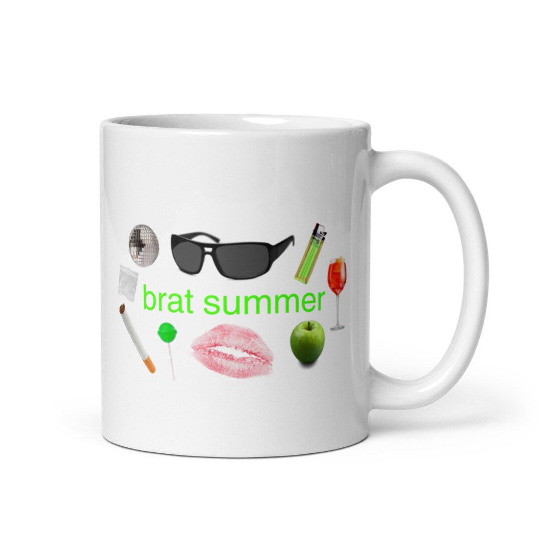 Brat Summer Neon Green Mug Gift Idea for Fans of Charli Xcx - Etsy