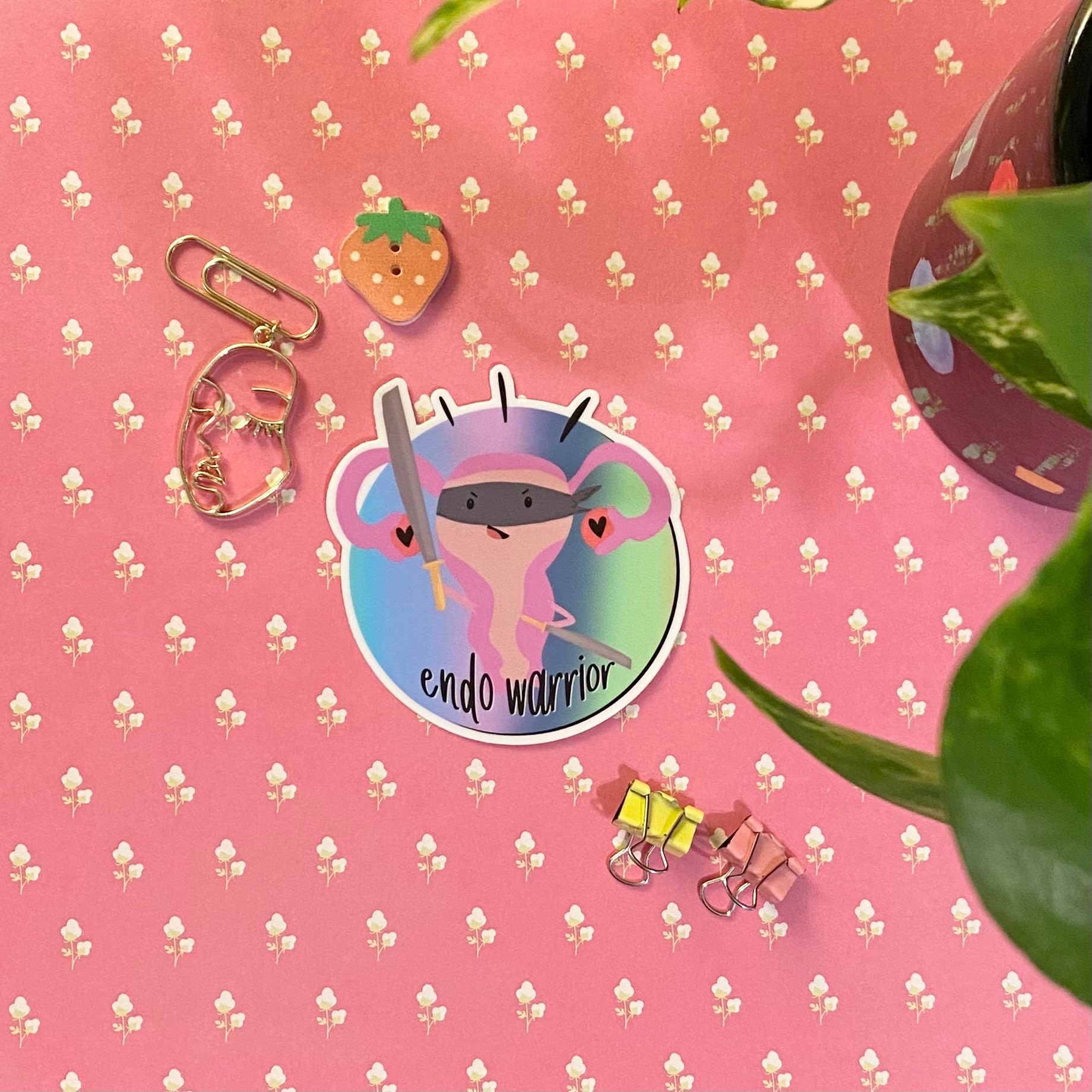 Endometriosis Sticker Endo Warrior Vinyl Handmade Awareness - Etsy