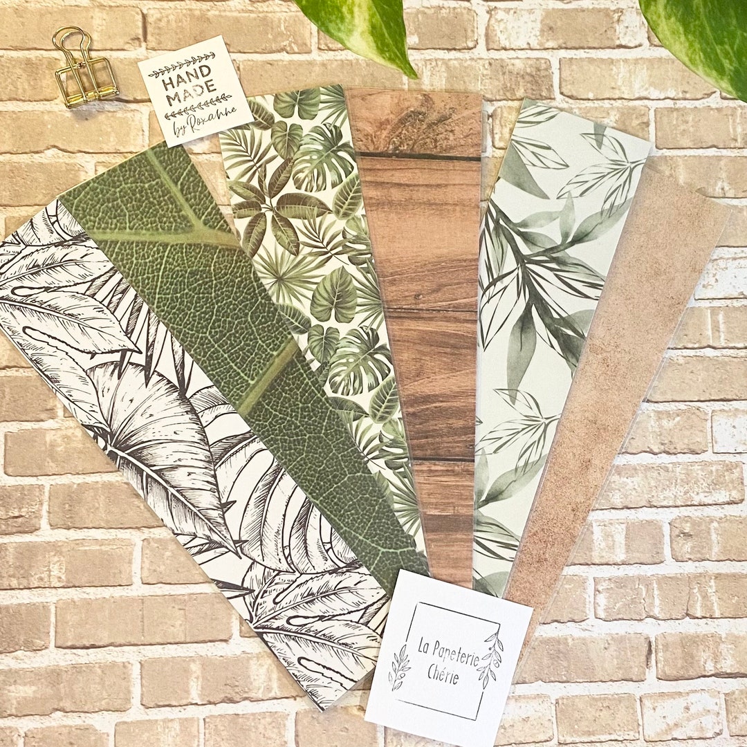 Botanical / Plants Bookmark - Handmade Laminated Double-sided Bookmarks ...