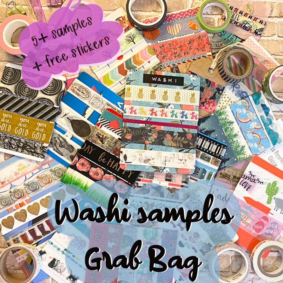 Mystery Washi Tape Samples Grab Bag - Etsy