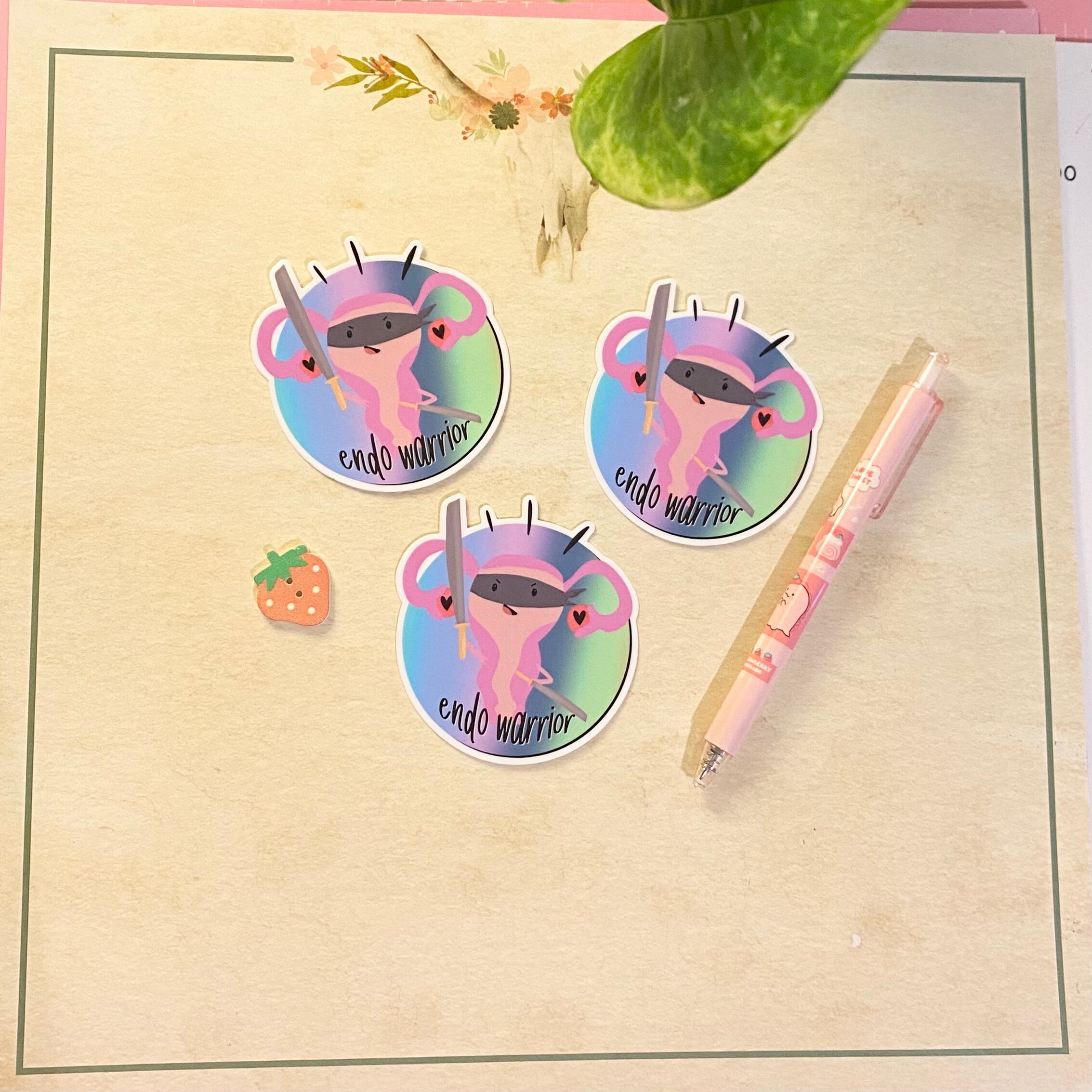 Endometriosis Sticker Endo Warrior Vinyl Handmade Awareness - Etsy