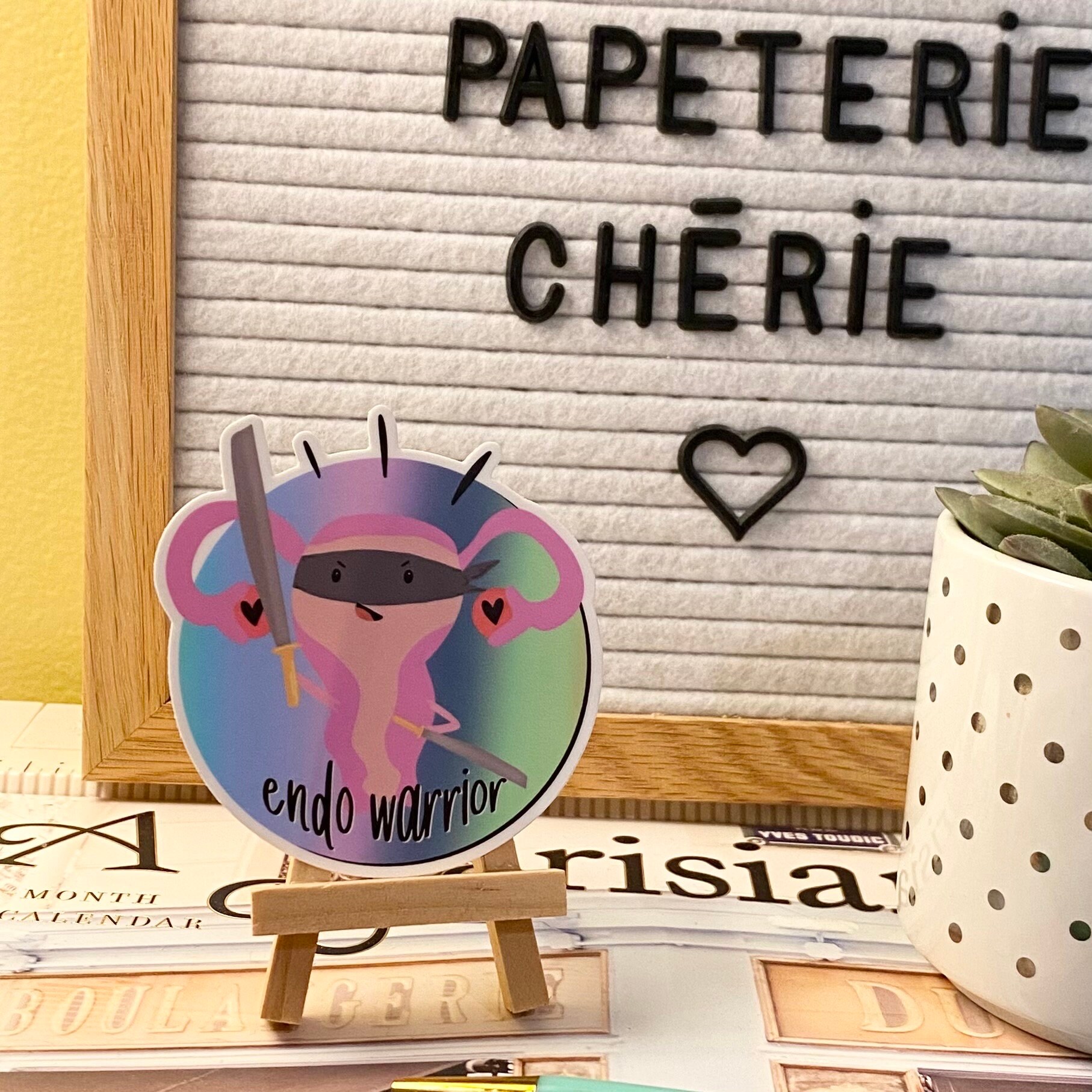 Endometriosis Sticker Endo Warrior Vinyl Handmade Awareness - Etsy