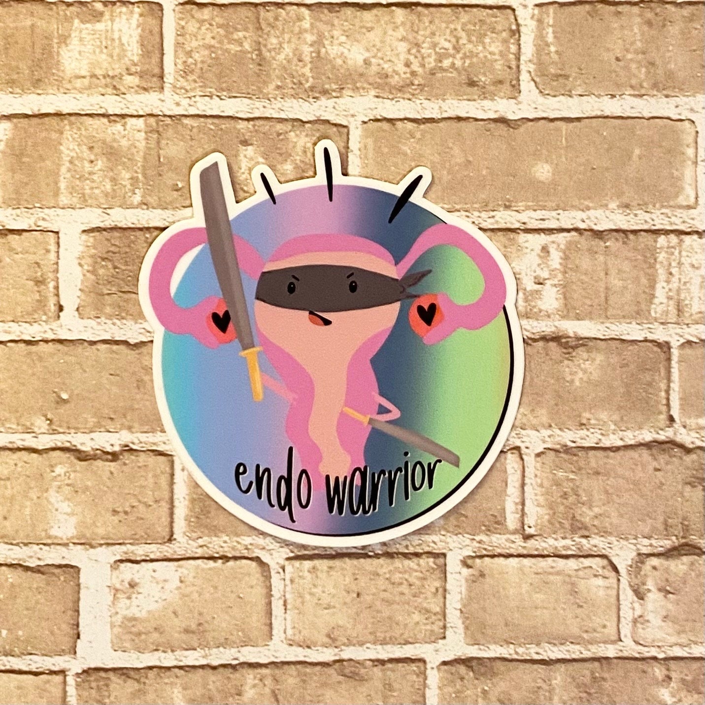 Endometriosis Sticker Endo Warrior Vinyl Handmade Awareness - Etsy