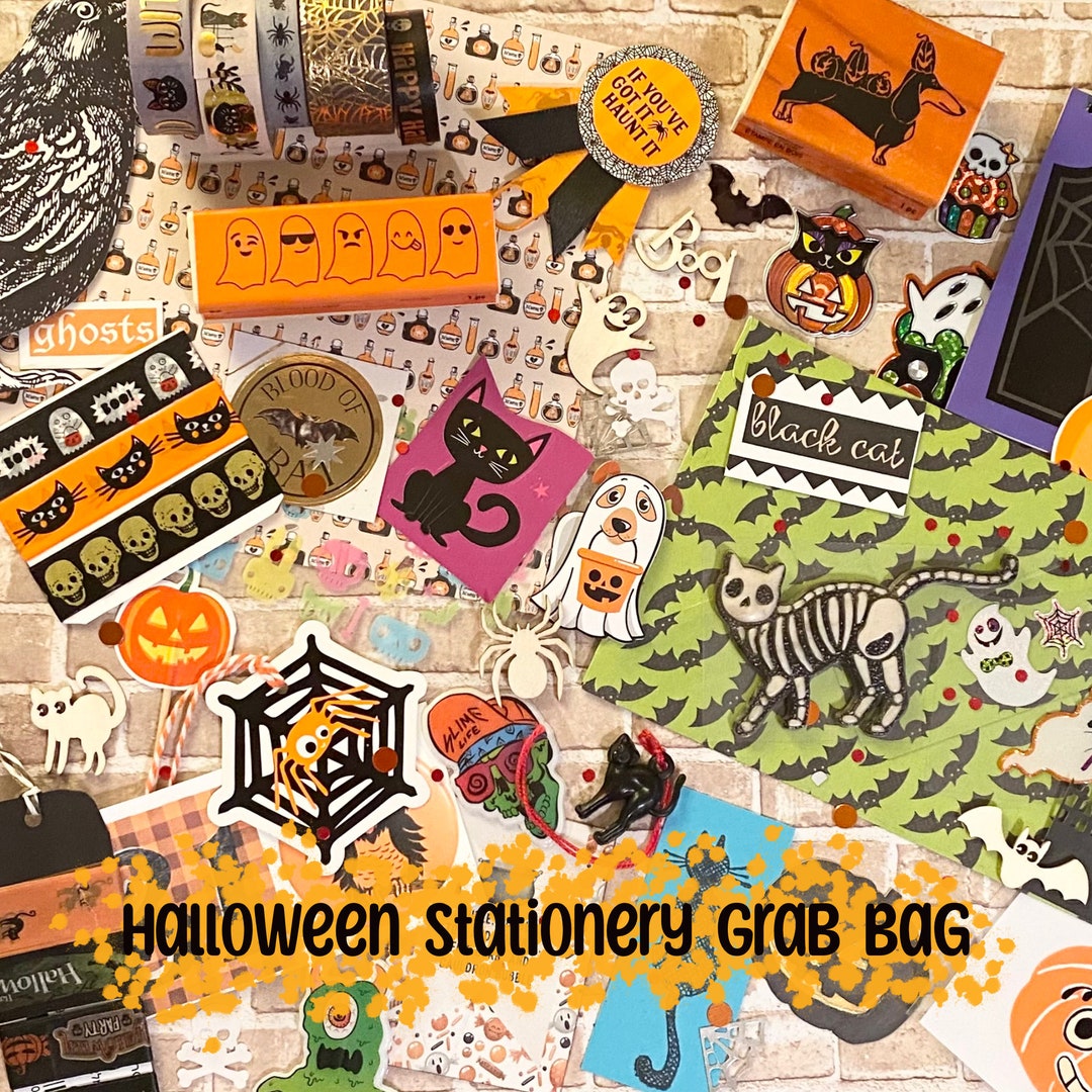 Halloween Stationery Grab Bag, High Value Surprise Bag, Paper Crafts ...