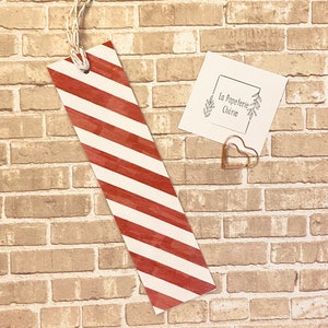 Christmas Bookmark, Handmade Laminated Double-sided Holiday Season ...