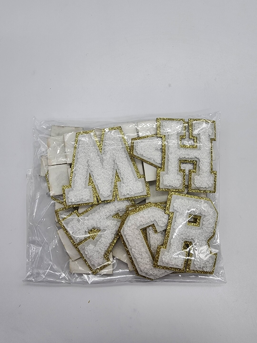 2 Inch Stick on Letter Patches Black and Gold/silver and Gold - Etsy