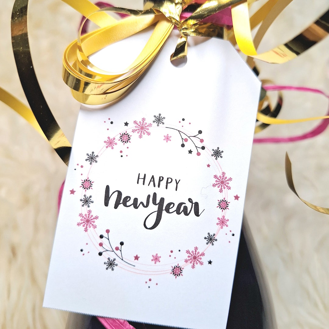 New Years Gift Tags, New Years Eve Party Tags, Printable New Years Gift ...