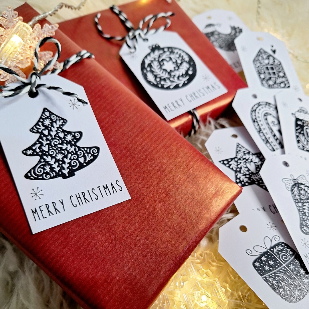 Christmas Gift Tags, Folklore Christmas Gift Tags, Scandinavian ...