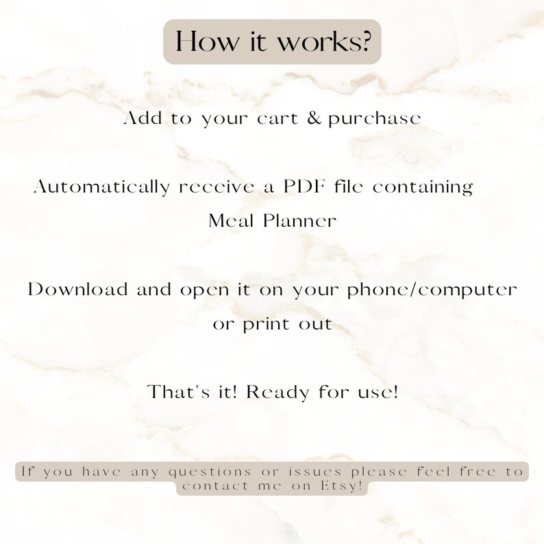 Meal Planner | Printable Undated Diet Journey - Etsy