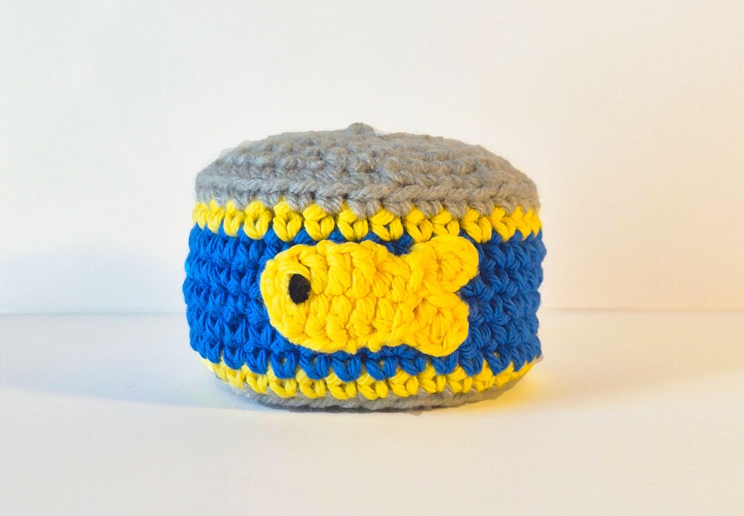 Crochet Tuna Can Amigurumi Plush Food Decoration Handmade - Etsy