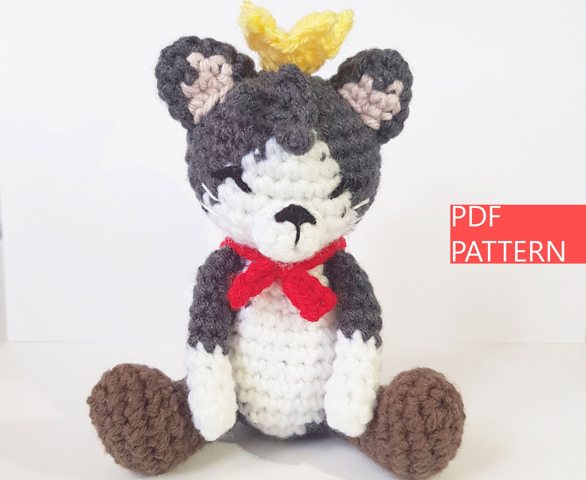 Cait Sith FFVII Crochet Pattern Amigurumi Final Fantasy Cat DIY ...