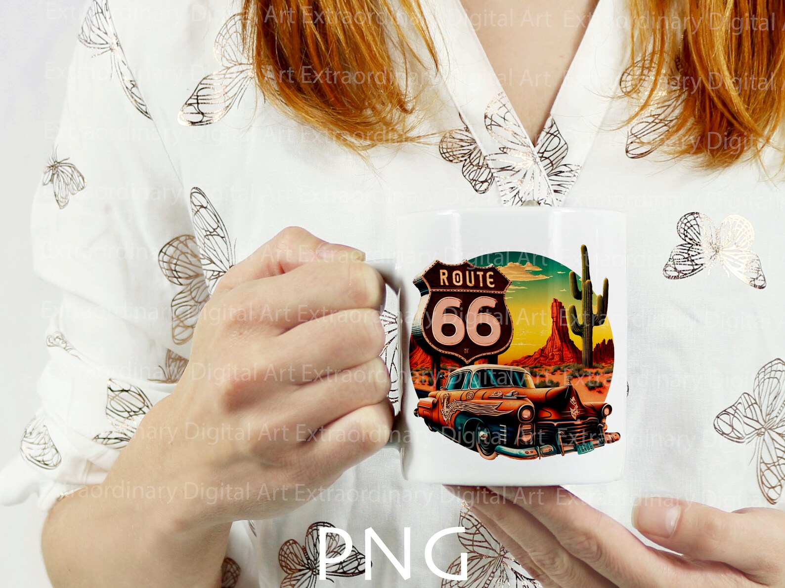 Route 66 Png, Classic Cars Sublimation, Car PNG Files, Route 66 ...