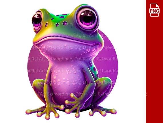 Purple Frog Clipart