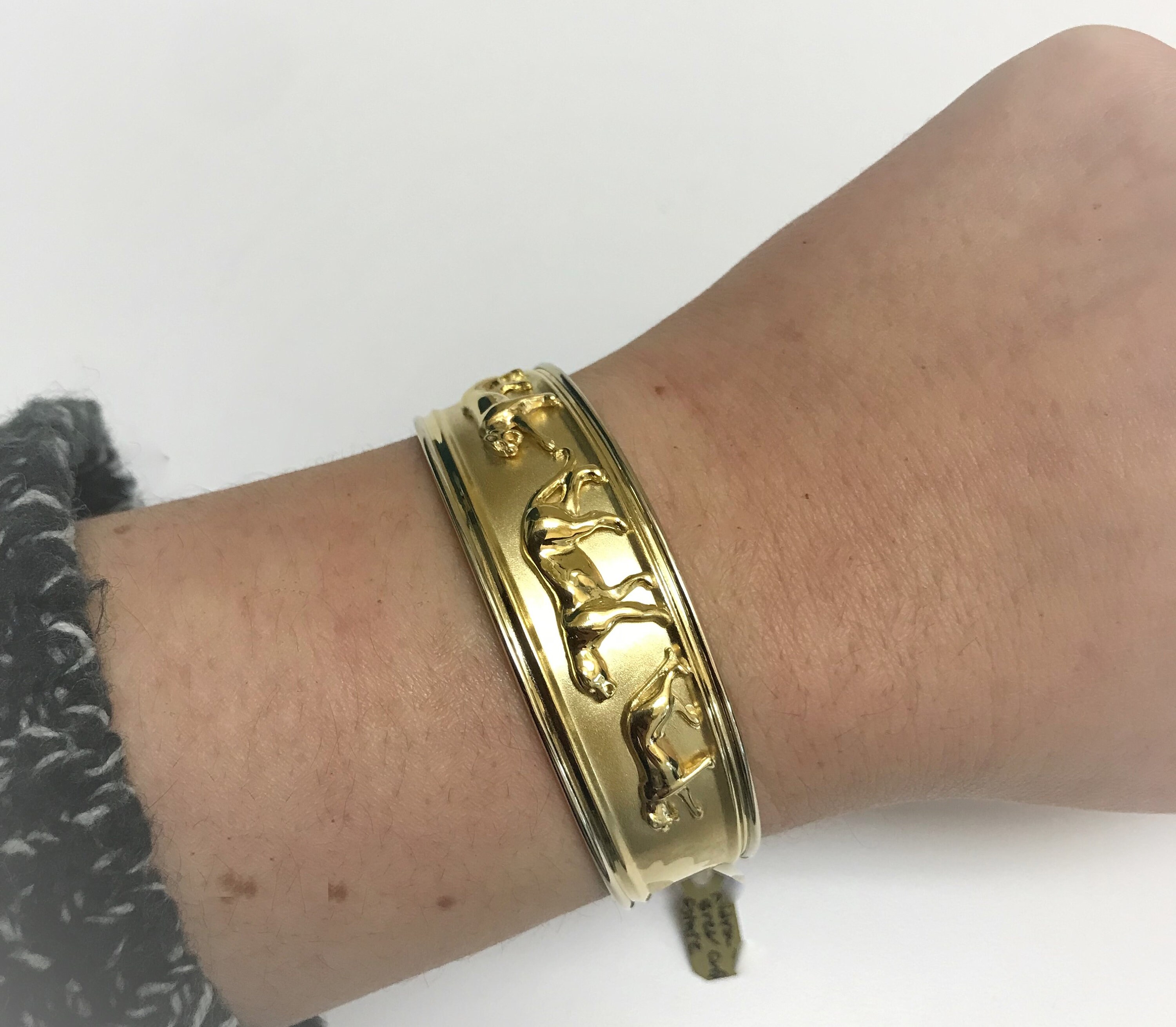 Rare Find Sidra Brev 18k Gold Tiger Italian Designer Cuff - Etsy