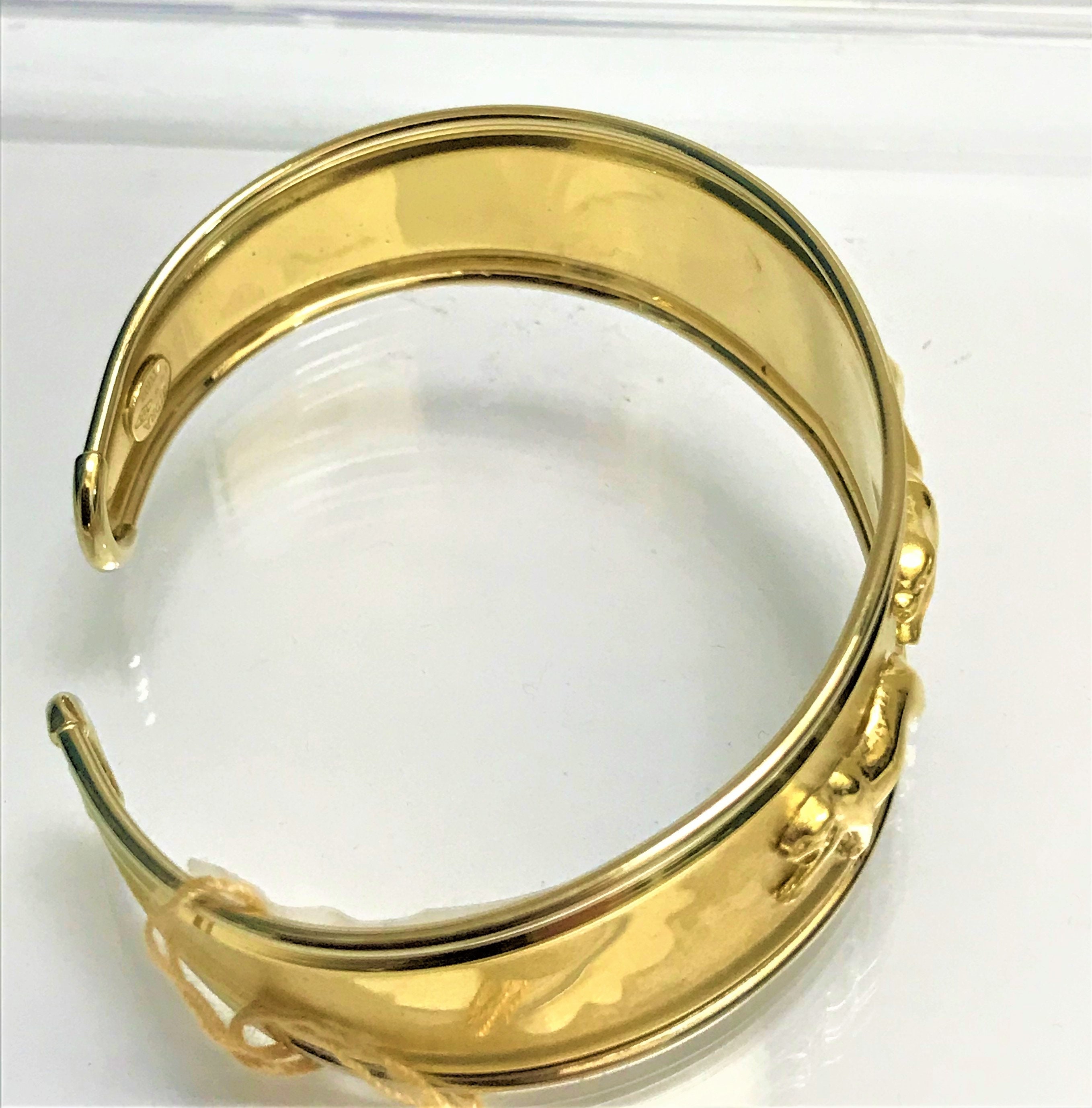 Rare Find Sidra Brev 18k Gold Tiger Italian Designer Cuff - Etsy
