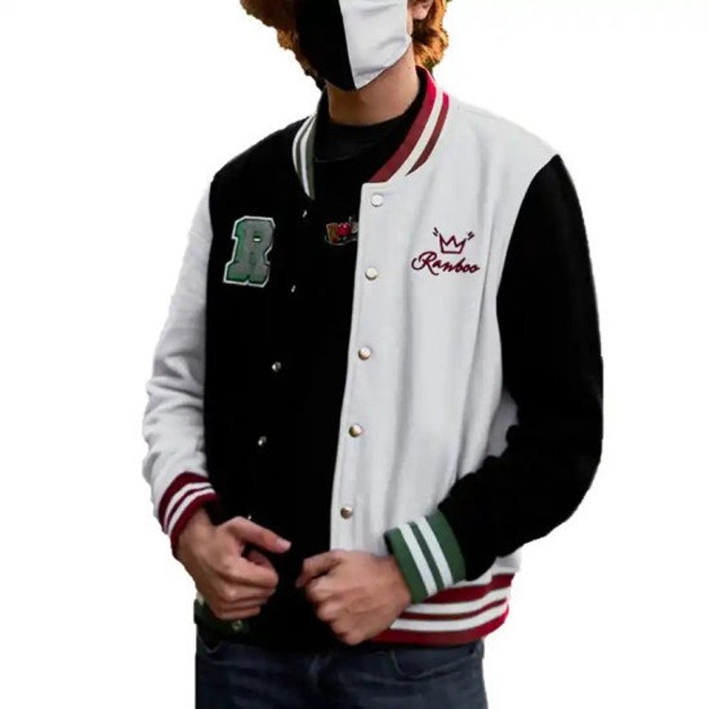 Handmade Ranboo Varsity Multi-color Uni-sex Bomber Jacket Ranboo Jacket ...