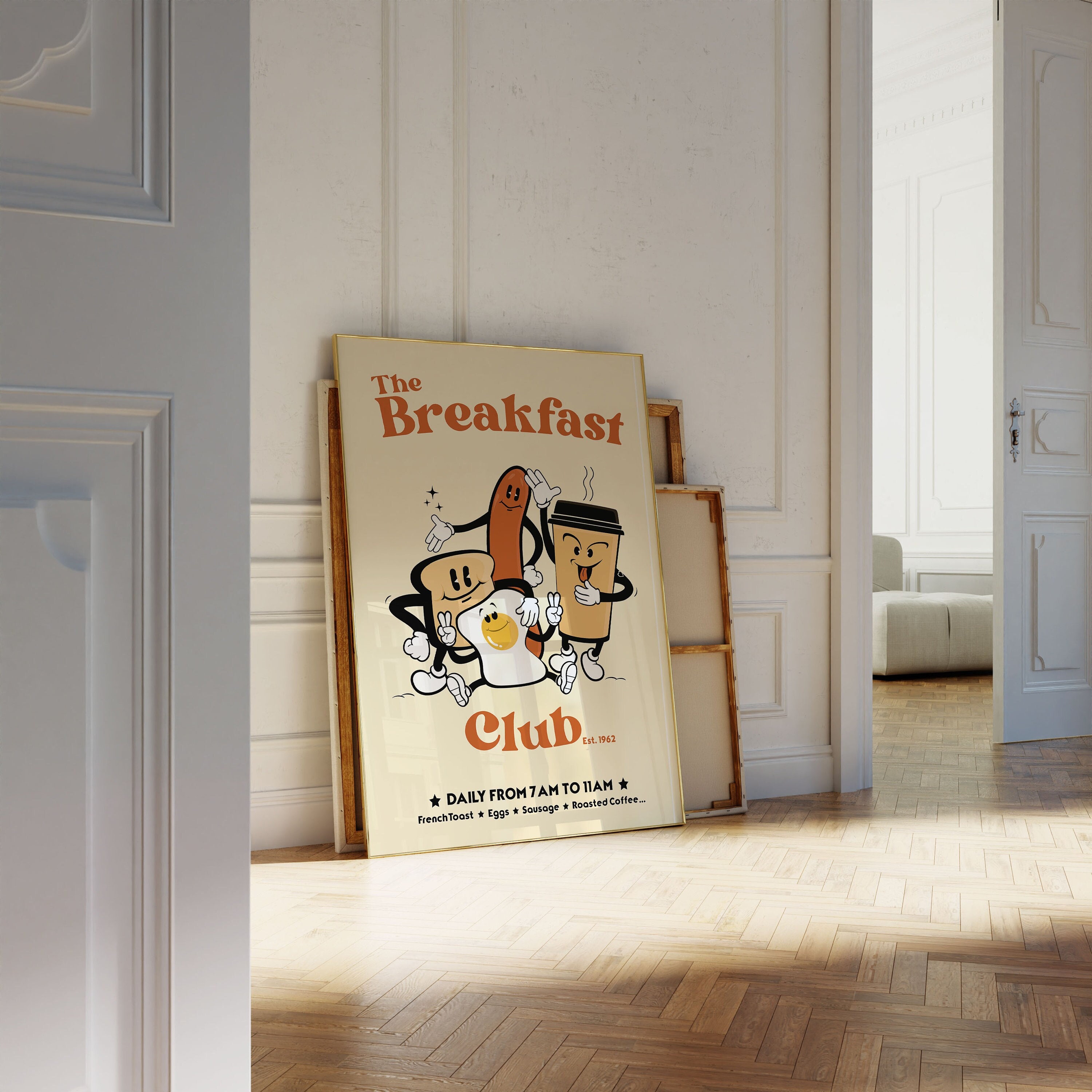 Fun Kitchen Wall Art, Morning Kitchen, the Breakfast Club Retro ...