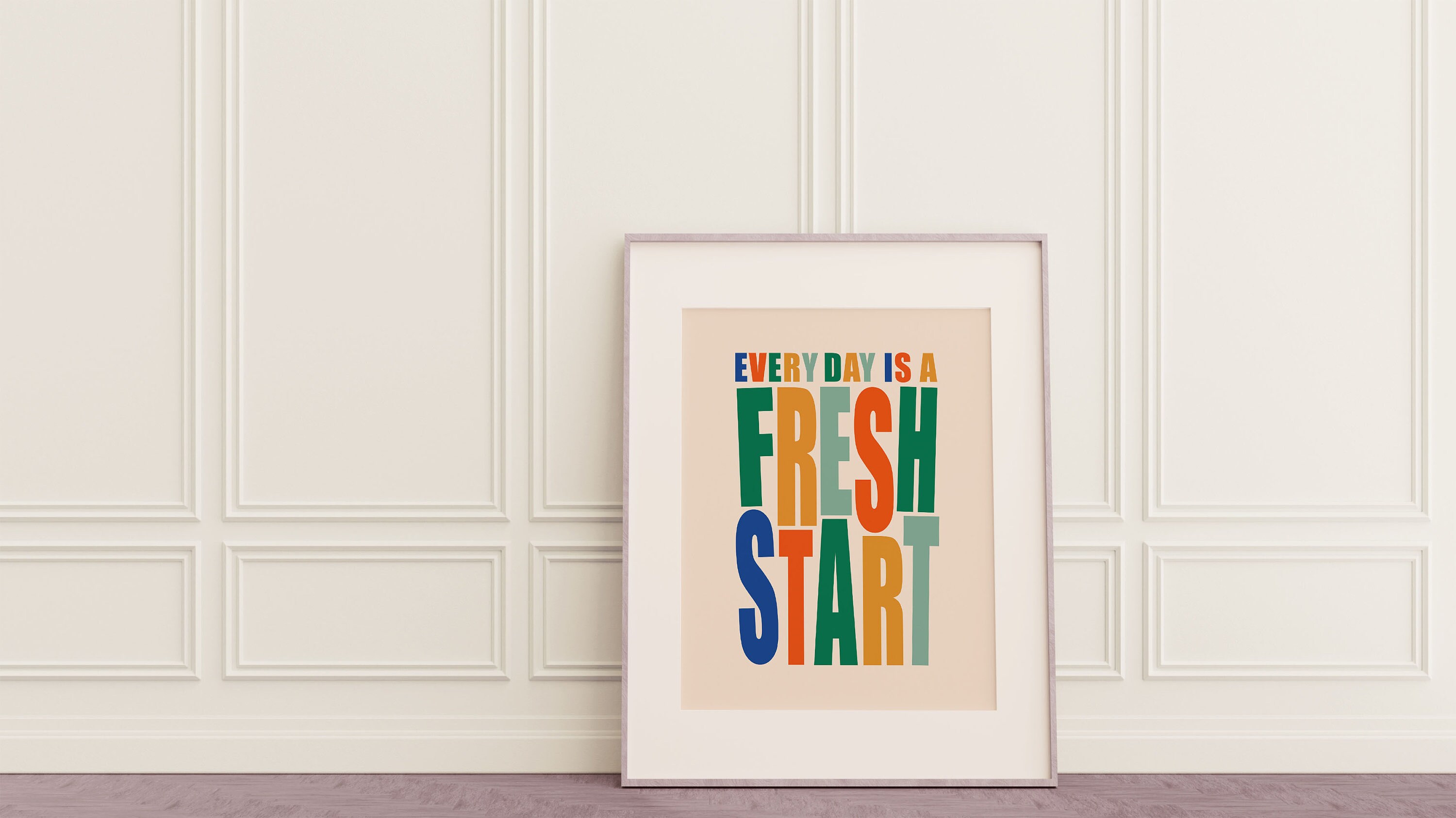 Every Day is a Fresh Start Downloadable Art Wall Decor - Etsy