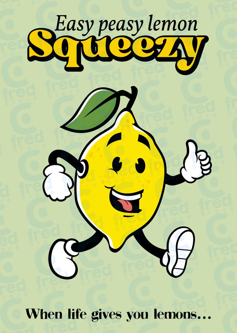 Easy Peasy Lemon Squeezy, Downloadable Art, Wall Decor, Printable Wall ...