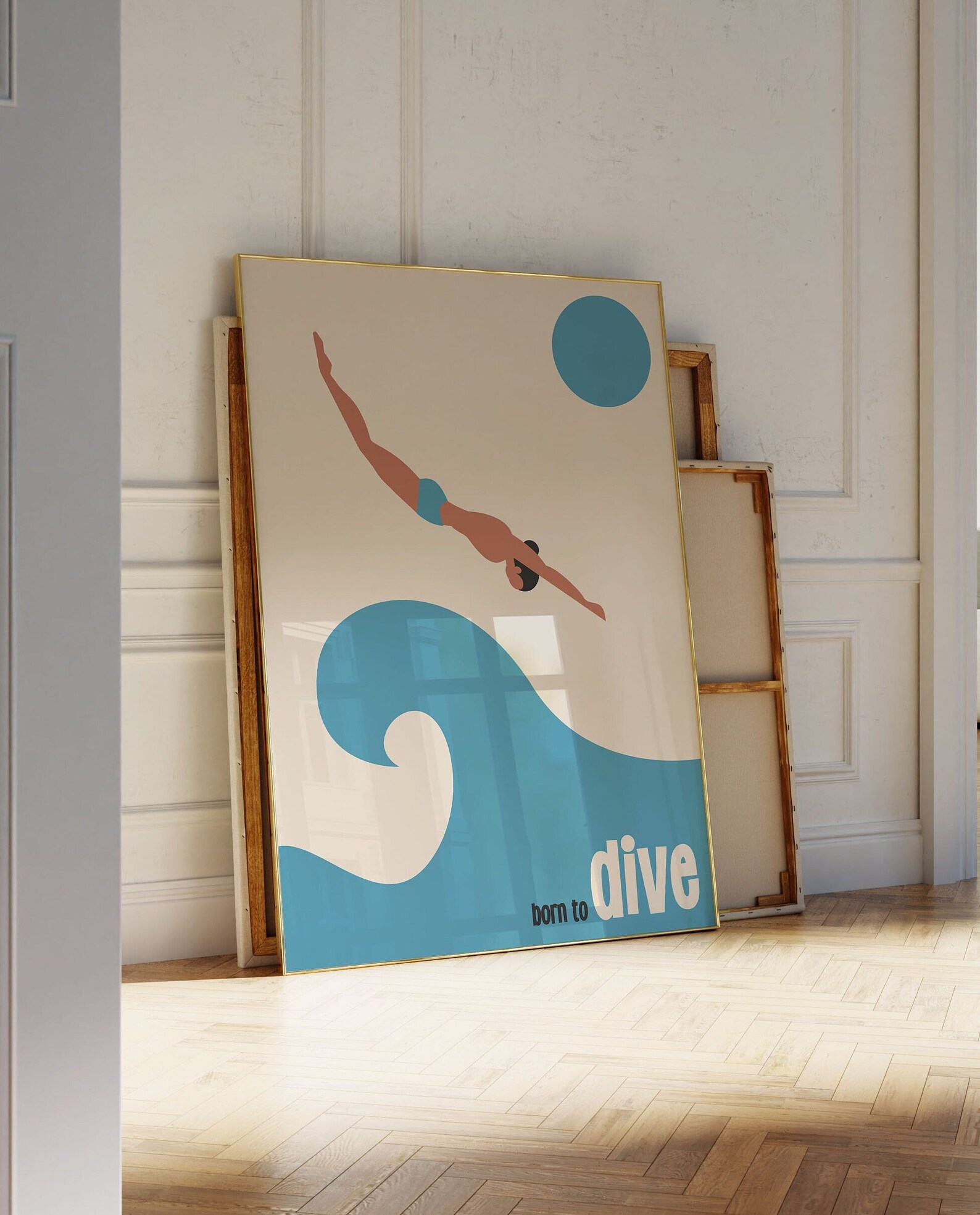 Born to Dive, Sport, Downloadable Art, Wall Decor, Printable Wall Art ...