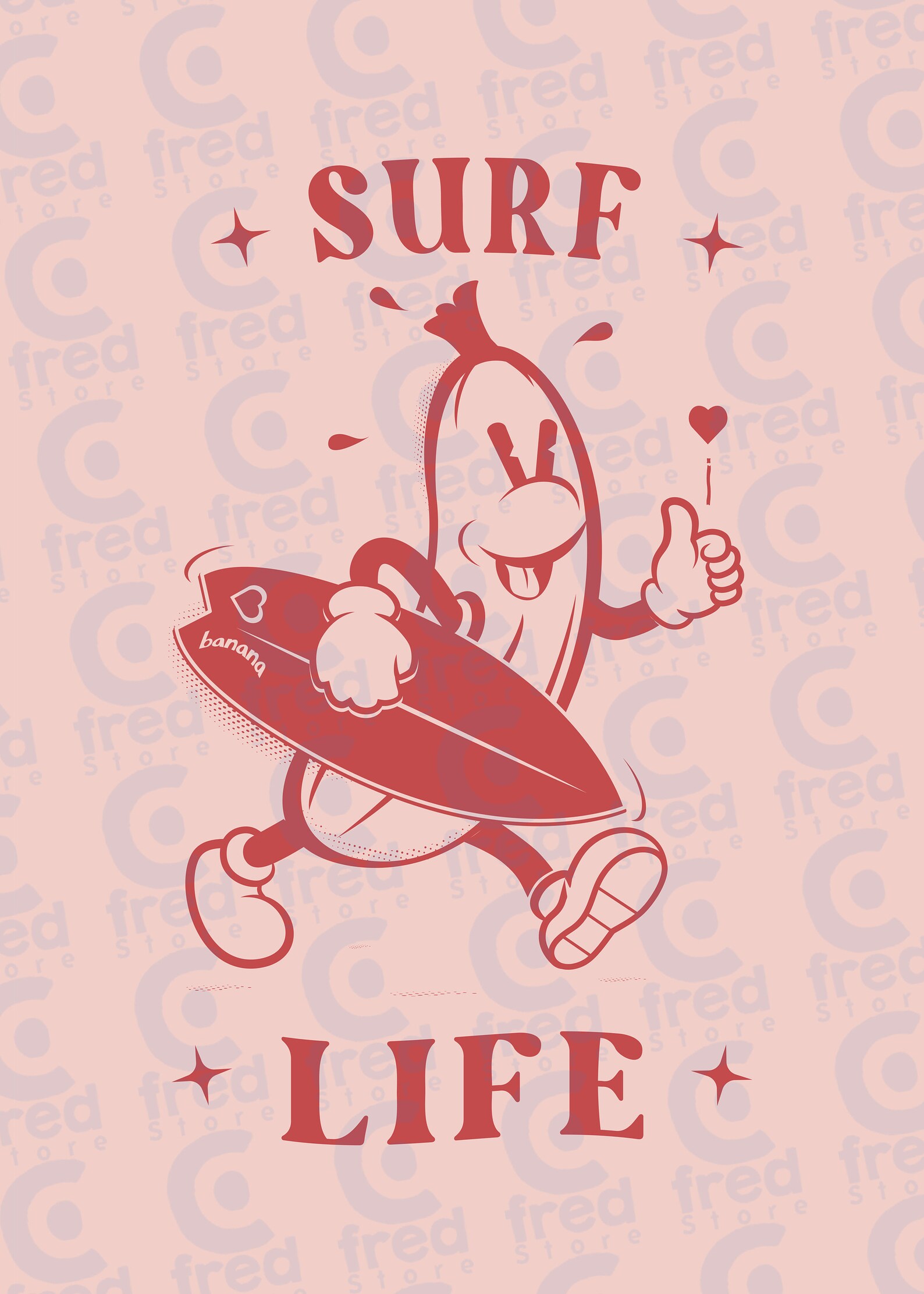 Surf Life, Retro Surf Poster, Retro Groovy Print, Printable Art Retro ...