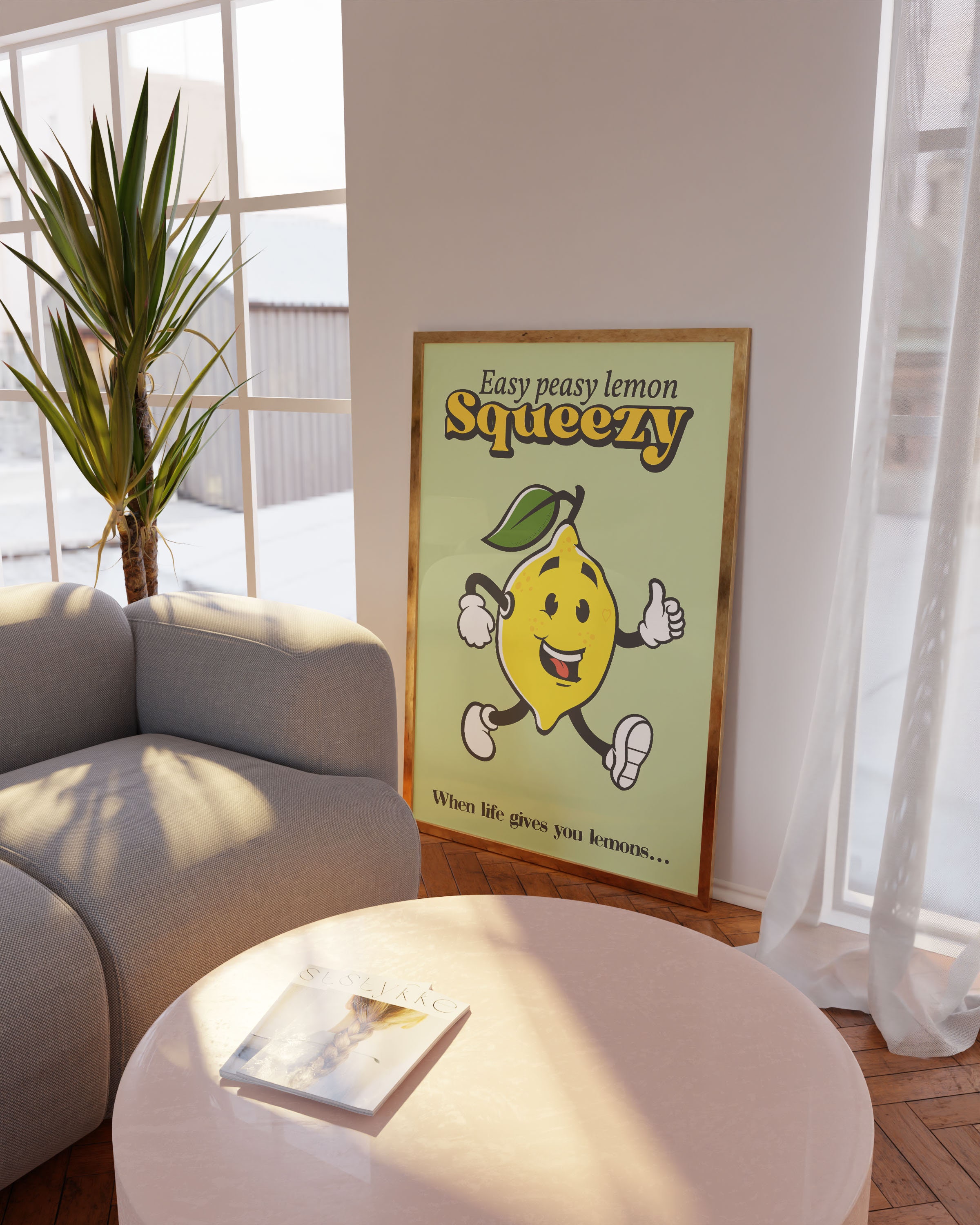 Easy Peasy Lemon Squeezy, Downloadable Art, Wall Decor, Printable Wall ...