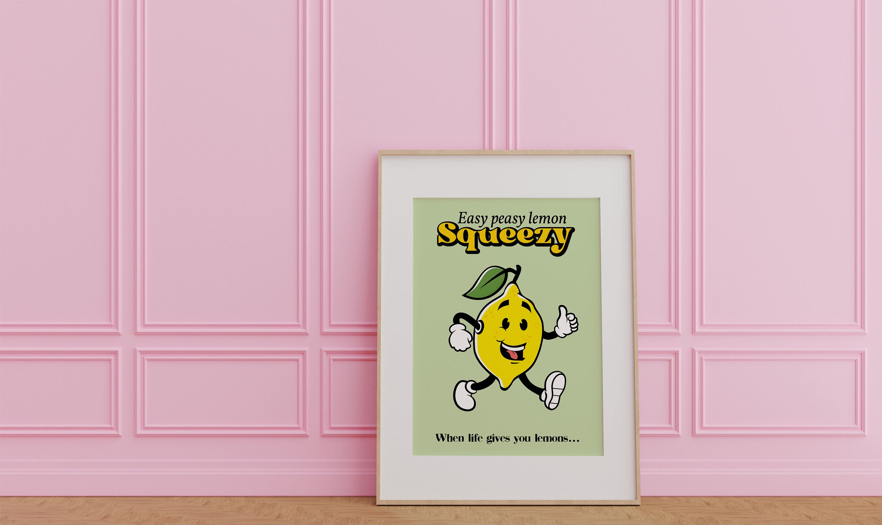 Easy Peasy Lemon Squeezy, Downloadable Art, Wall Decor, Printable Wall ...