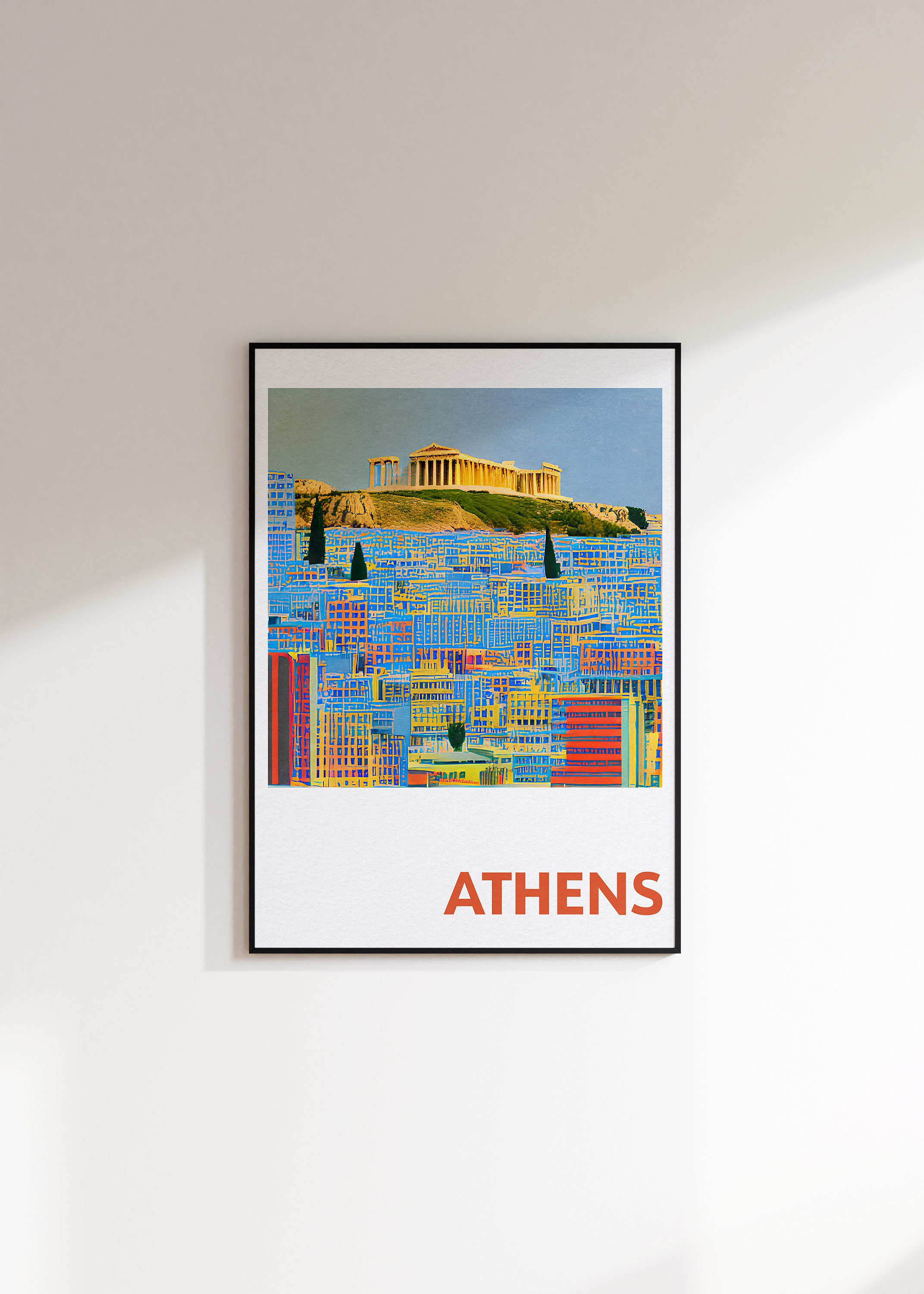 Athens Travel Poster, Athens Poster, Athens Wall Art, Athens Print ...