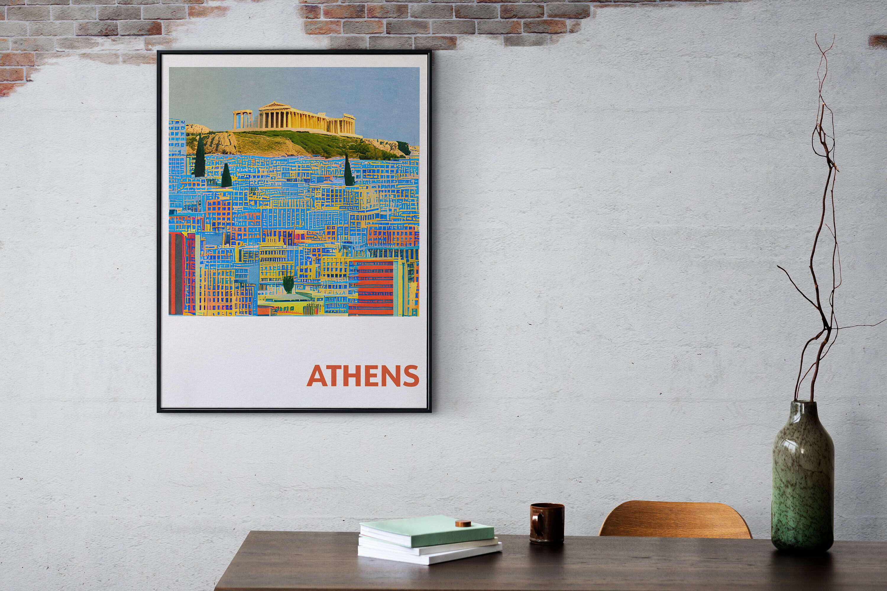 Athens Travel Poster, Athens Poster, Athens Wall Art, Athens Print ... Athens Travel Poster, Athens Poster, Athens Wall Art, Athens Print ...