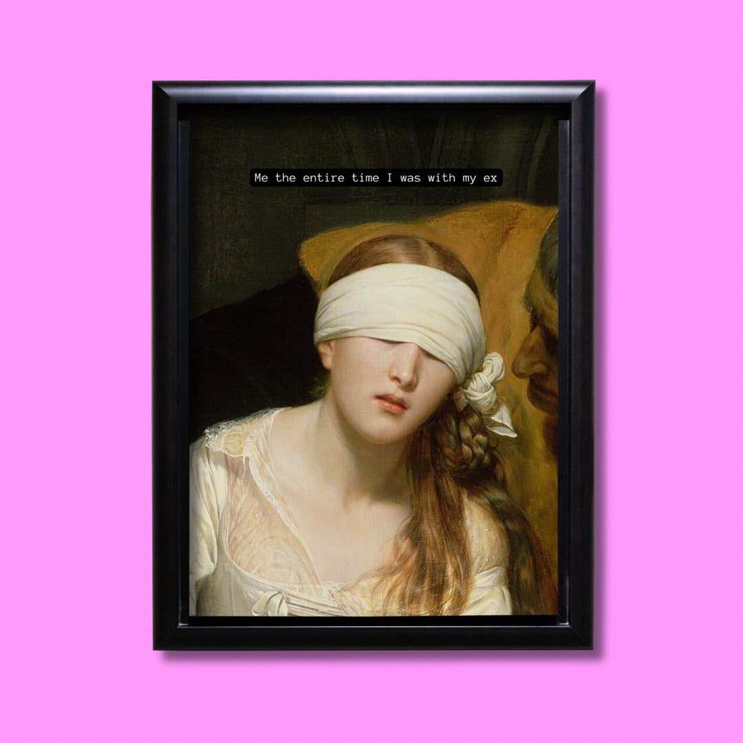 PRINT Red Flags Classic Meme Art Maximalist Decor Funny Wall Art ...