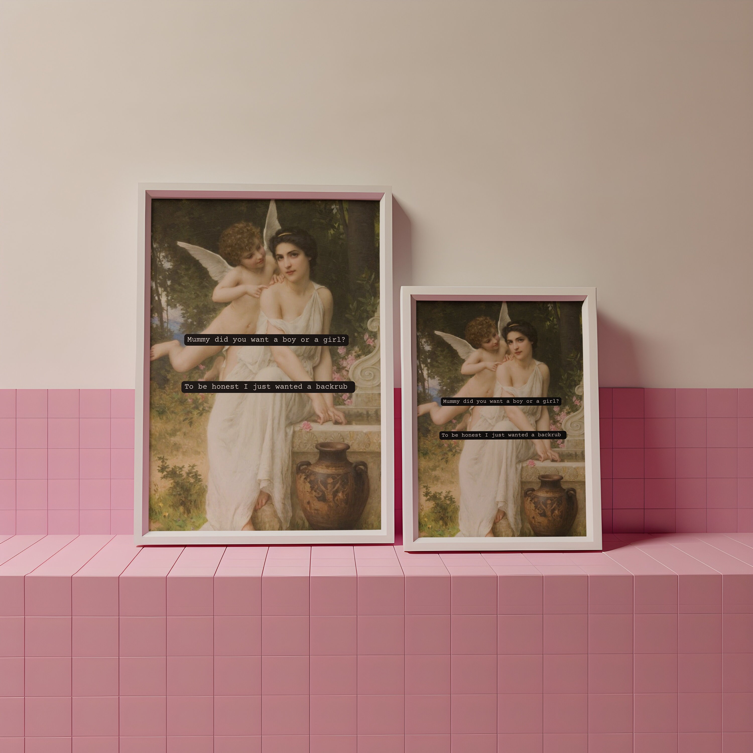 Maximalist Backrub Meme Art Print: Funny, Affordable Wall Decor ...