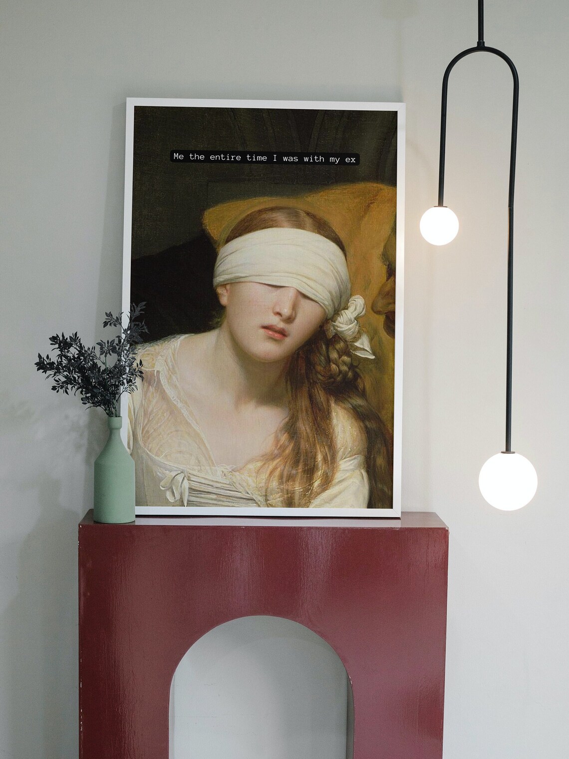 PRINT Red Flags Classic Meme Art Maximalist Decor Funny Wall Art ...