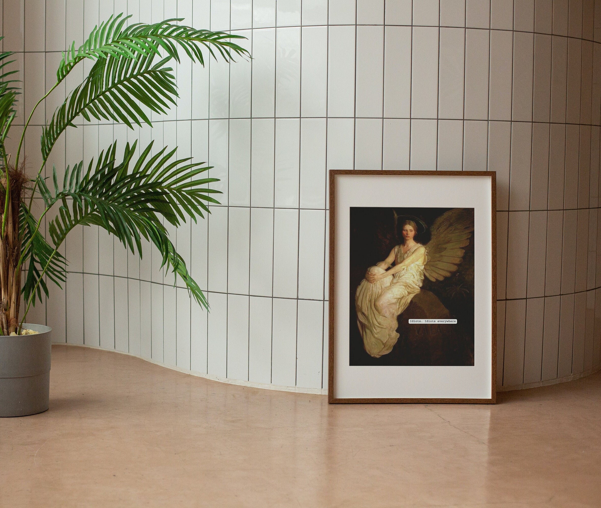 Idiots Meme Print for Moody Maximalists Funny Wall Art, Affordable Home ...