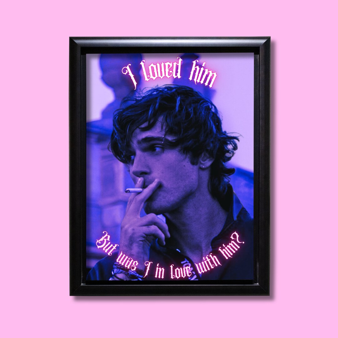 Jacob Elordi 'saltburn' Movie Poster Print Felix Catton Art Moody Wall ...