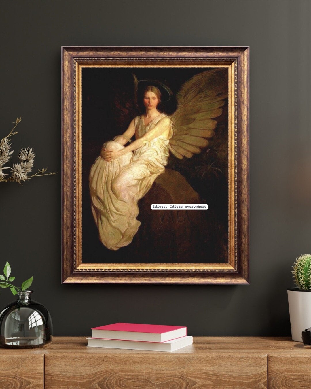 Idiots Meme Print for Moody Maximalists Funny Wall Art, Affordable Home ...