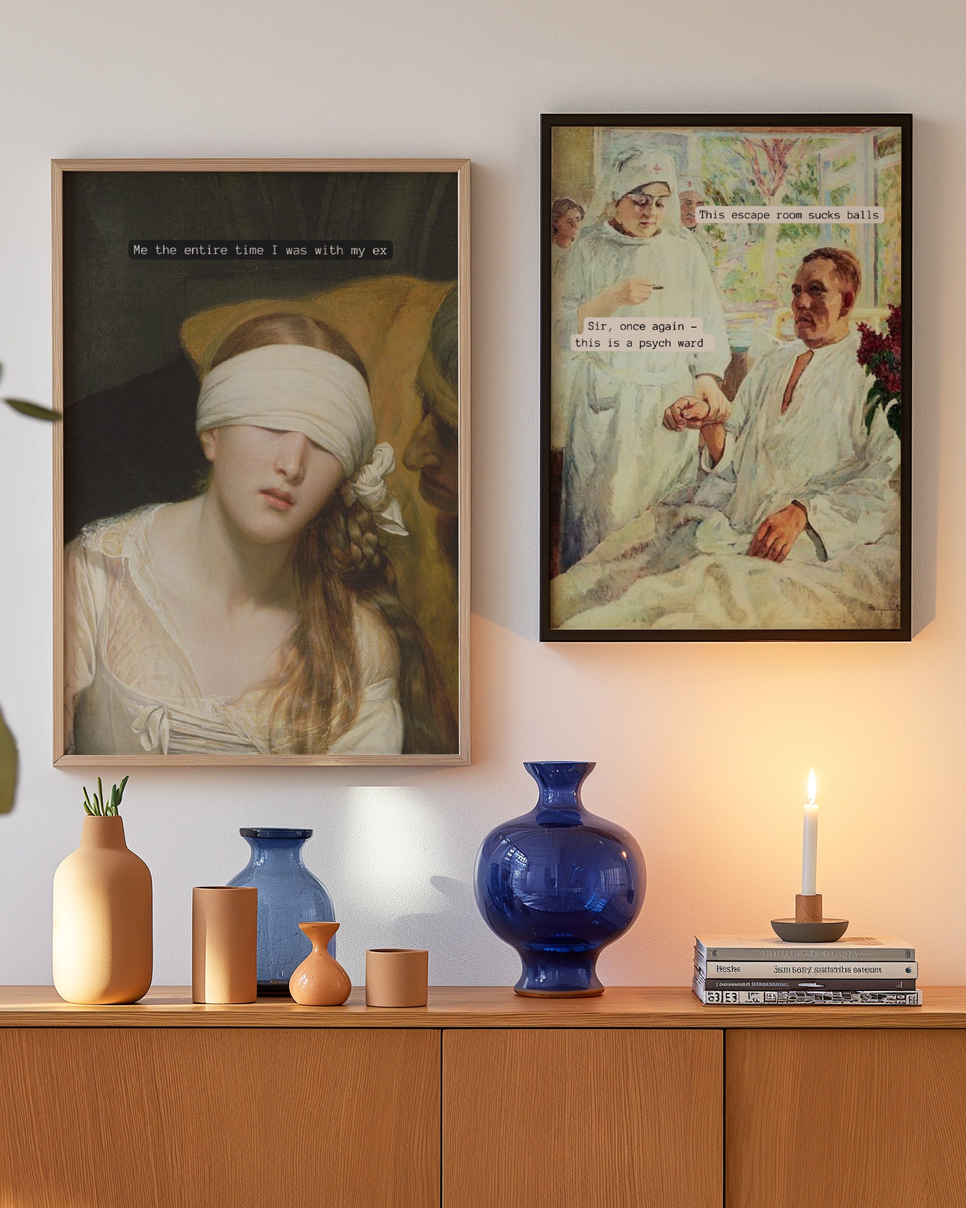 PRINT Red Flags Classic Meme Art Maximalist Decor Funny Wall Art ...