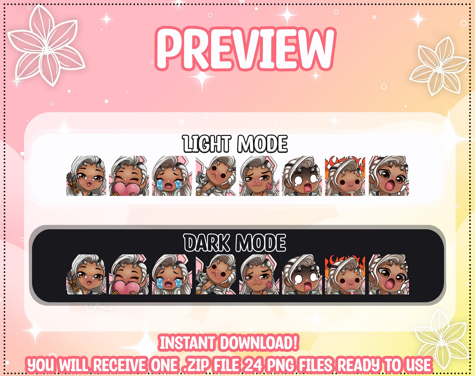 Lifeweaver Overwatch 2 Emotes | Chibi Stream Pack - Etsy
