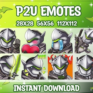 Genji Overwatch 2 Emotes BUNDLE for Twitch | Discord | Youtube ...
