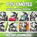 Cute Overwatch Mauga Emotes BUNDLE for Twitch Discord Youtube Streaming ...