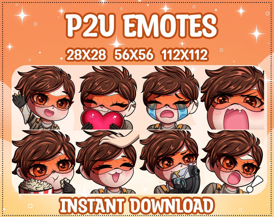 Cute Overwatch Tracer Emotes BUNDLE for Twitch | Discord | Youtube ...