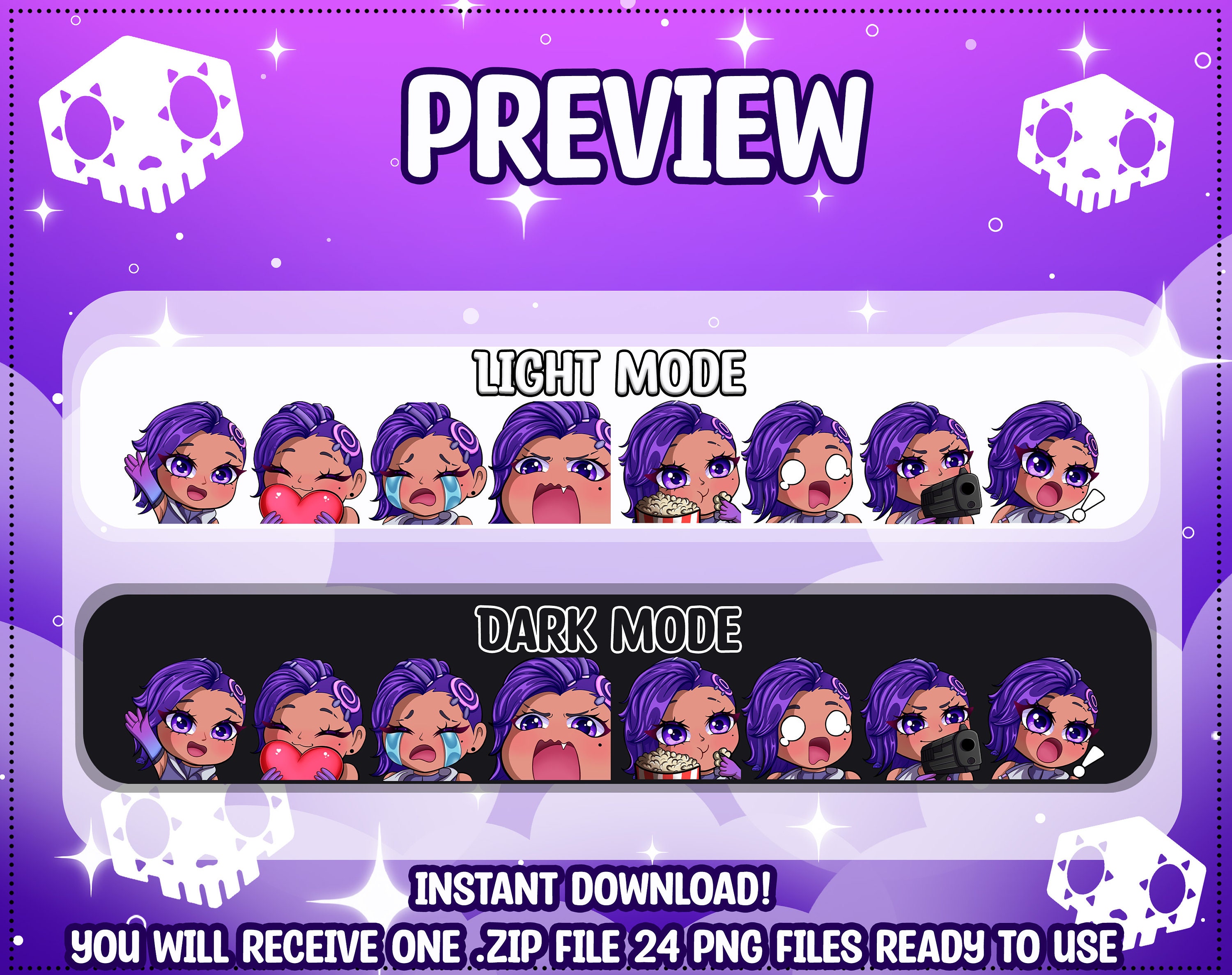 Overwatch Sombra Emotes Bundle | Twitch, Discord, Youtube - Etsy