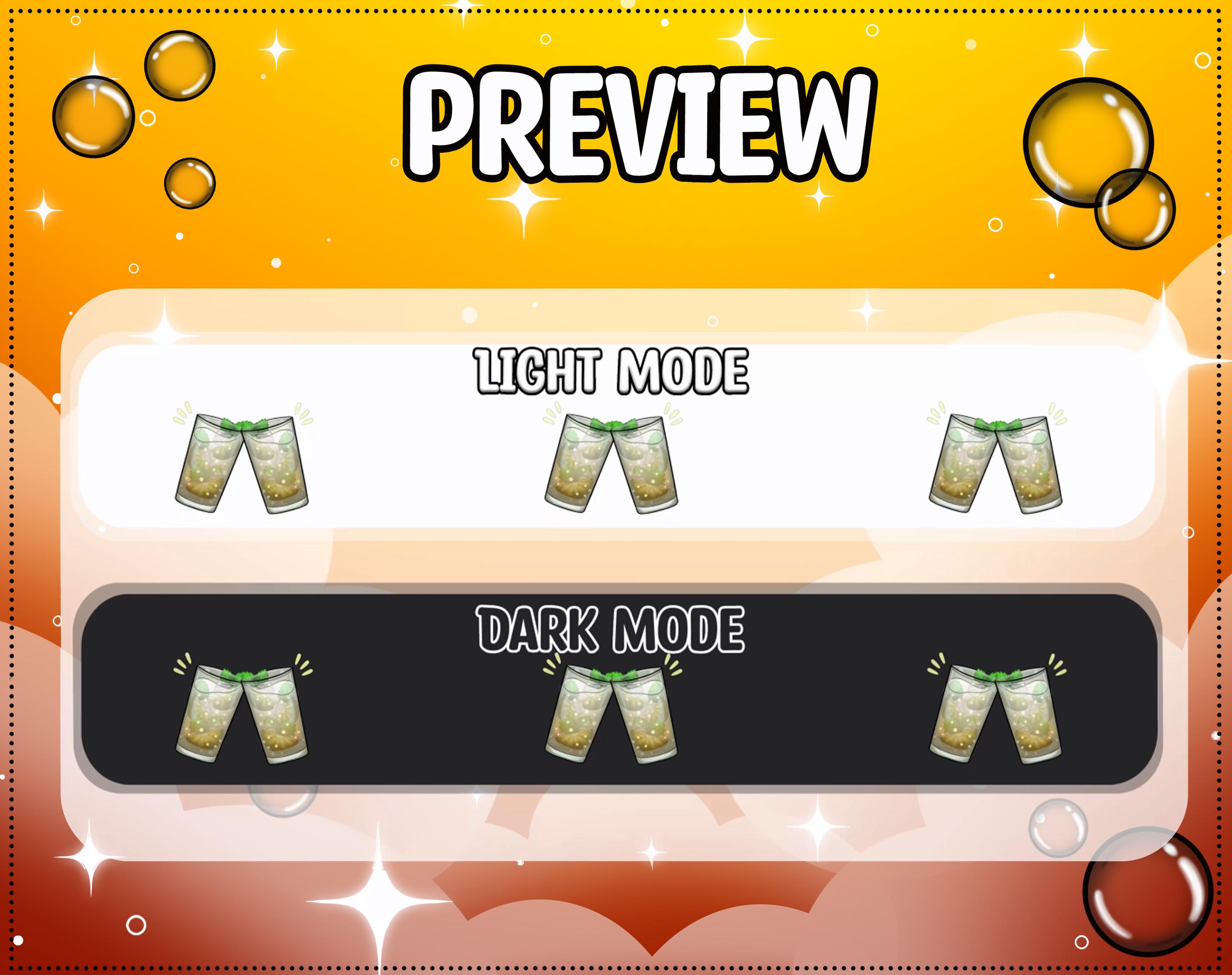 Animated Mojito Drink Emote for Twitch | Discord | Youtube | Kick, for ...