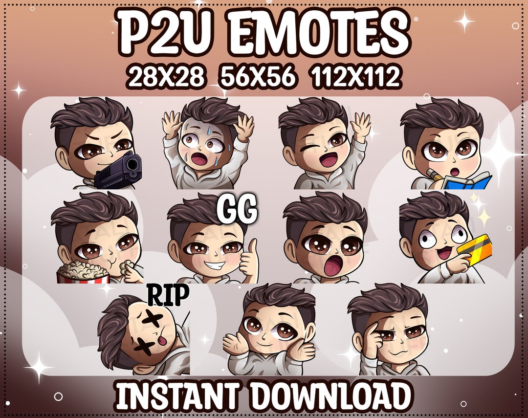 Boy Stream Emotes Pack | Twitch, Discord, Youtube - Etsy
