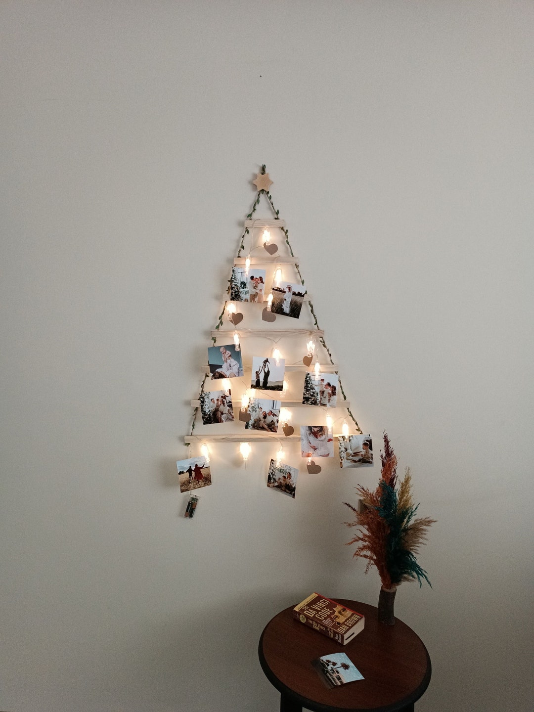 Wood Photo Hanger Christmas Memory Tree Christmas Wall Decor - Etsy